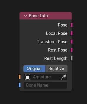 Bone Info Node - Blender 5.2 LTS Manual