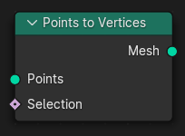 Points to Vertices Node - Blender 4.1 Manual