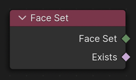 Face Set Node — Blender Manual